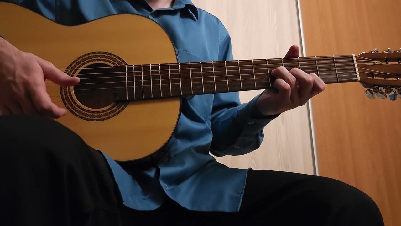 Евгений Клячкин - Остров Валаам - кавер, аккорды, бои, разбор на семиструнной гитаре.