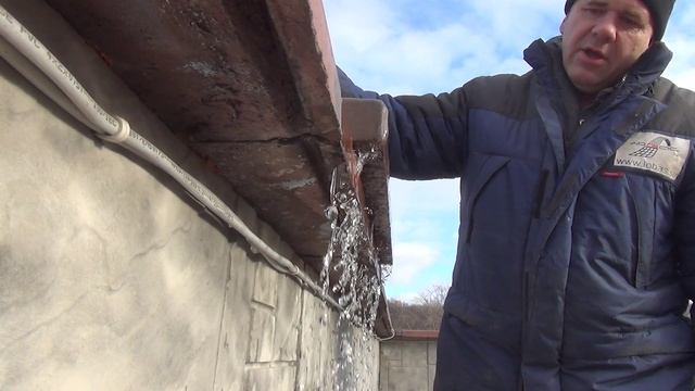 Секрет капельника на парапетной плите