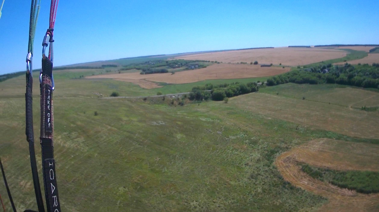 Параплан. Журавлинка 15.04.2018 г. Слет с горки в штиль