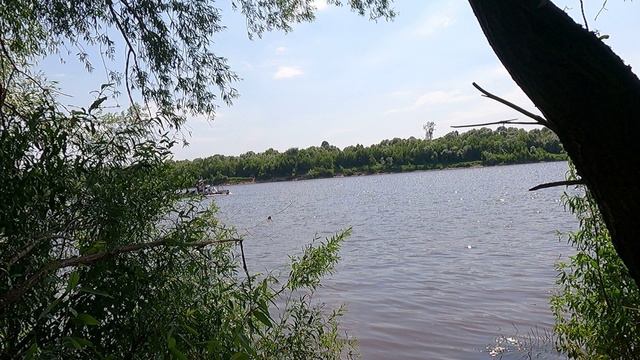 Наша жизнь в России.  Отдых на реке Ока.