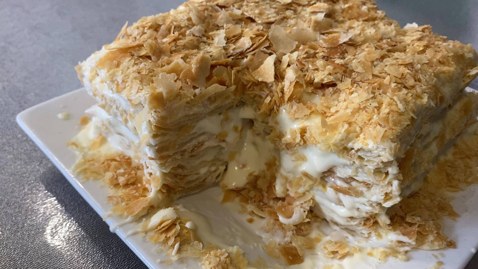 Быстрый торт "Наполеон" всего из 3х ингредиентов