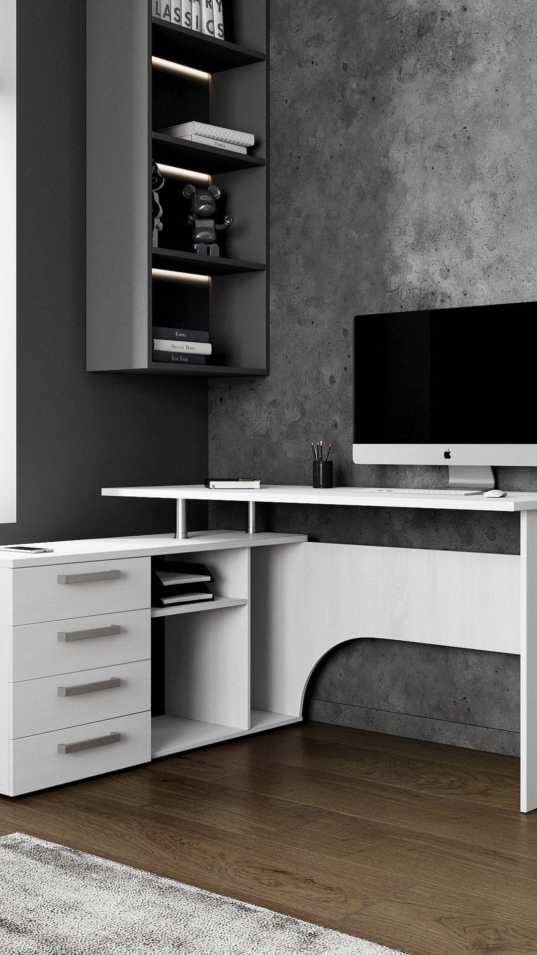 Стол Письменный Алькор Белый