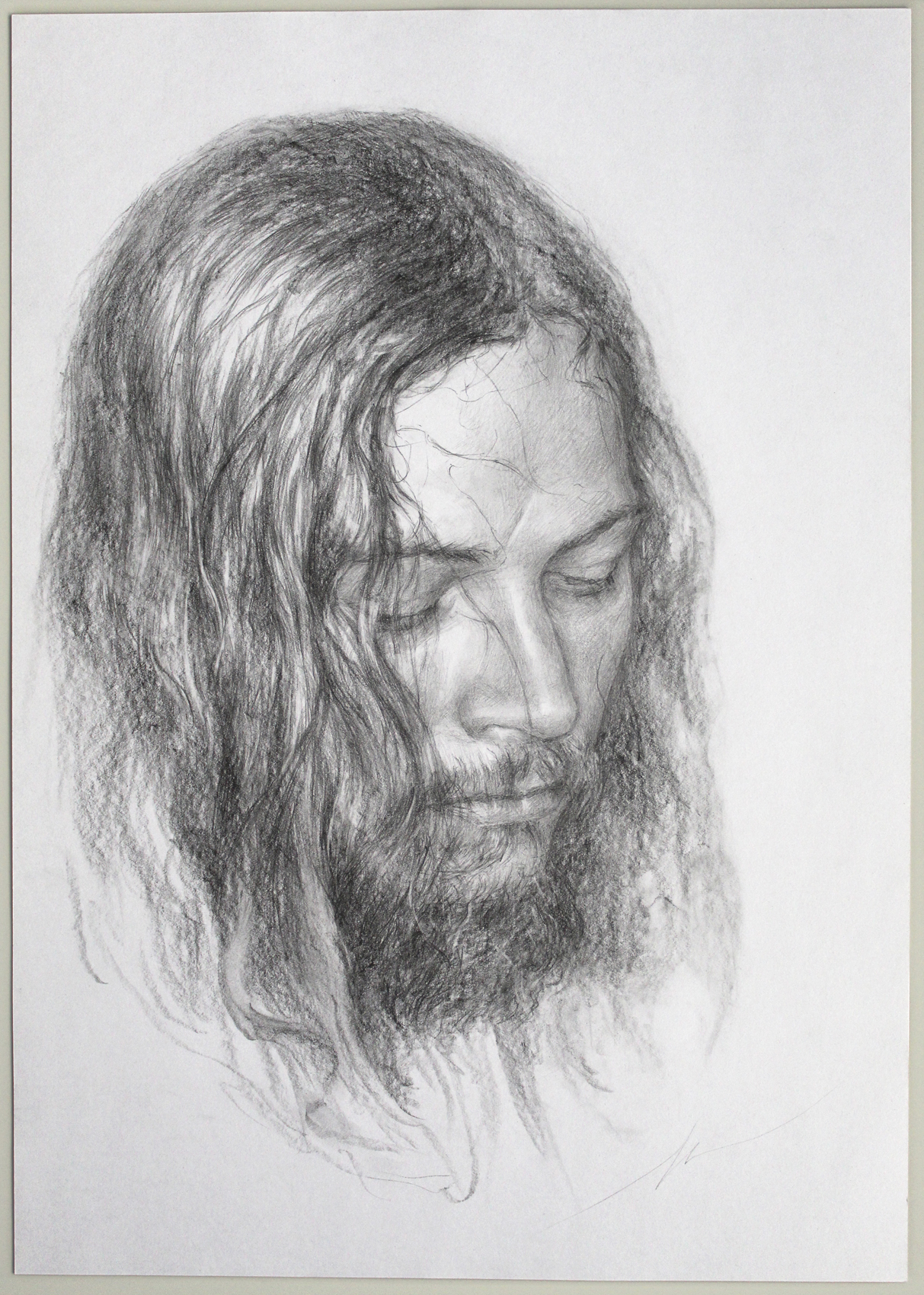 Ближе к искусству | Художник Божена Доду. Портрет иеромонаха Фотия.