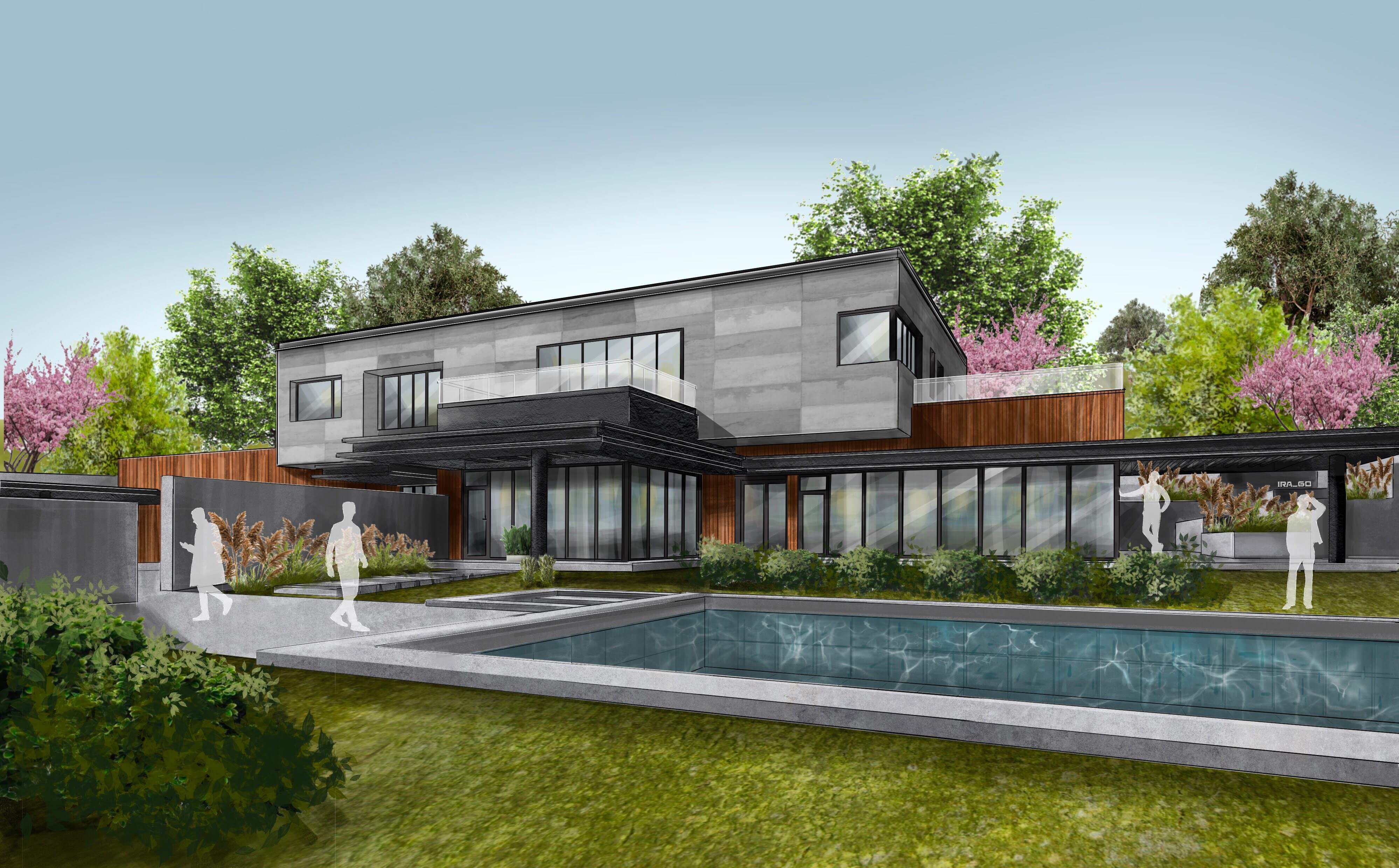 Дом, ракурс, таймлапс