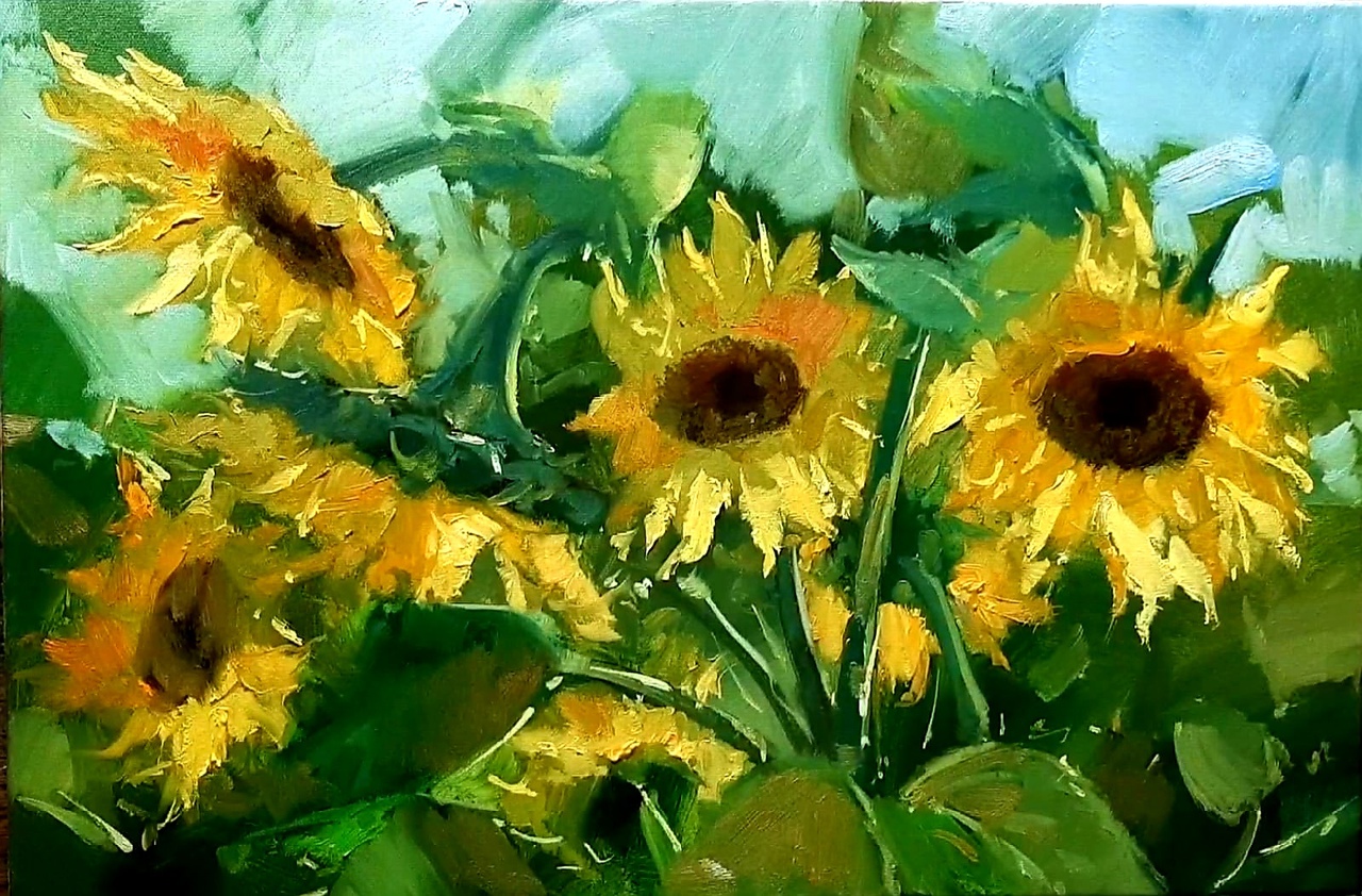 Подсолнухи