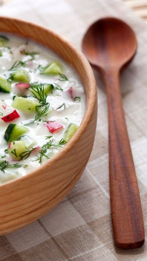 Сыроедческая окрошка