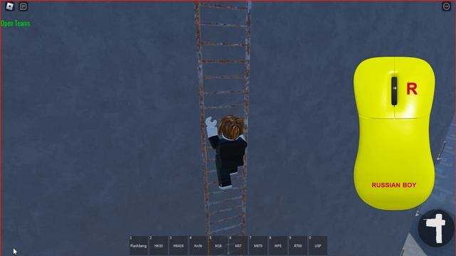 ROBLOX RUSSIAN BOY - Как пользоваться пожарной лестницей 2