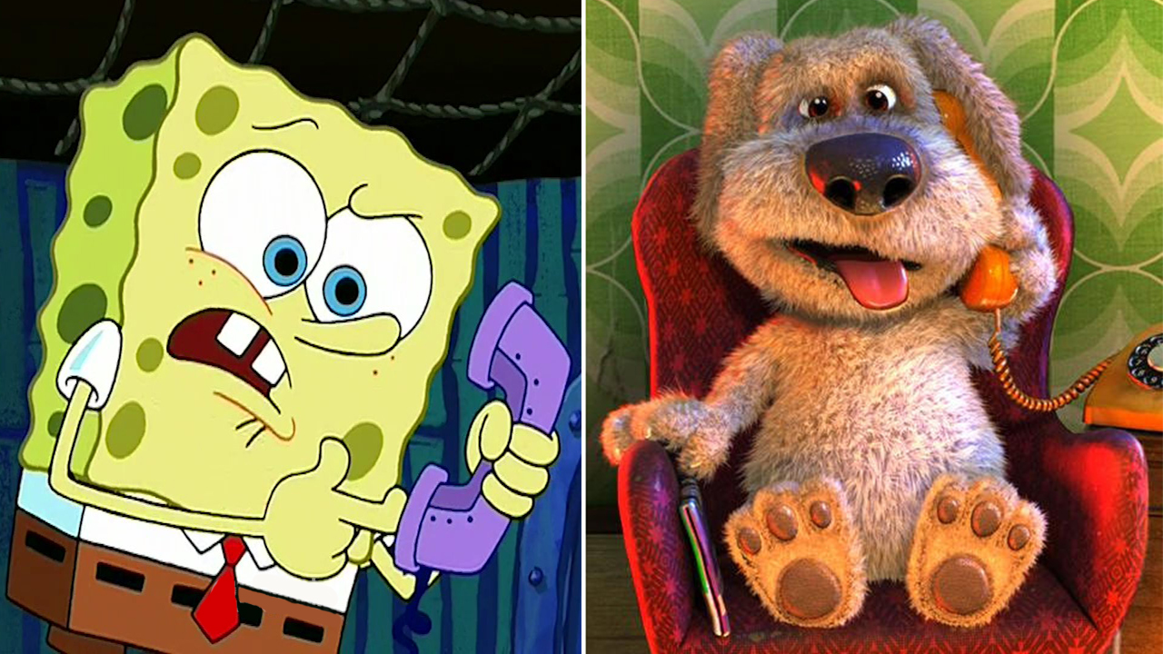 Квадратный Боб звонит Говорящему Бену