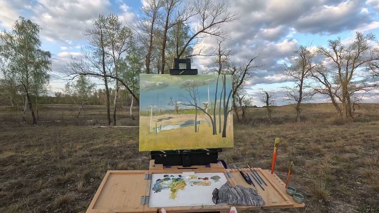 Первый весенний пленэр. творческий релакс.