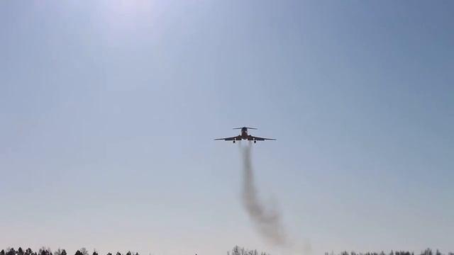 ТУ-134А-3 заход в Игнатьево ВПП36 (Благовещенск/UHBB)