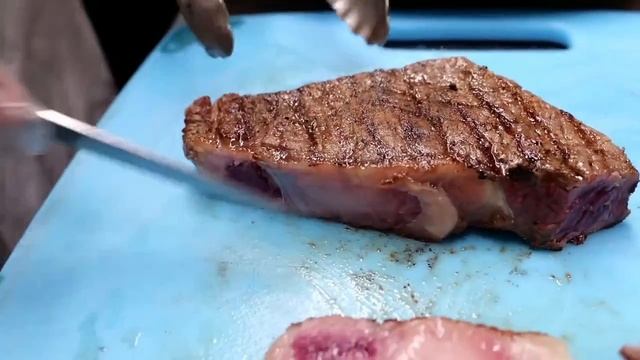 Божественный сочный стейк корейская уличная еда