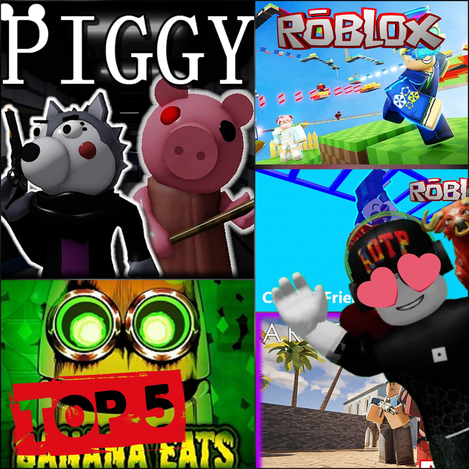 Топ 5 любимых игр в роблоксе!