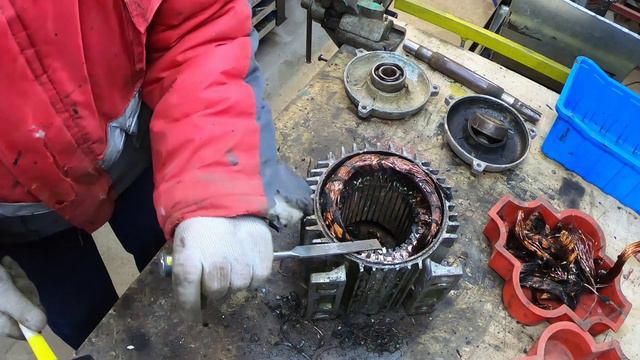 Виброплита из старого электродвигателя часть 2