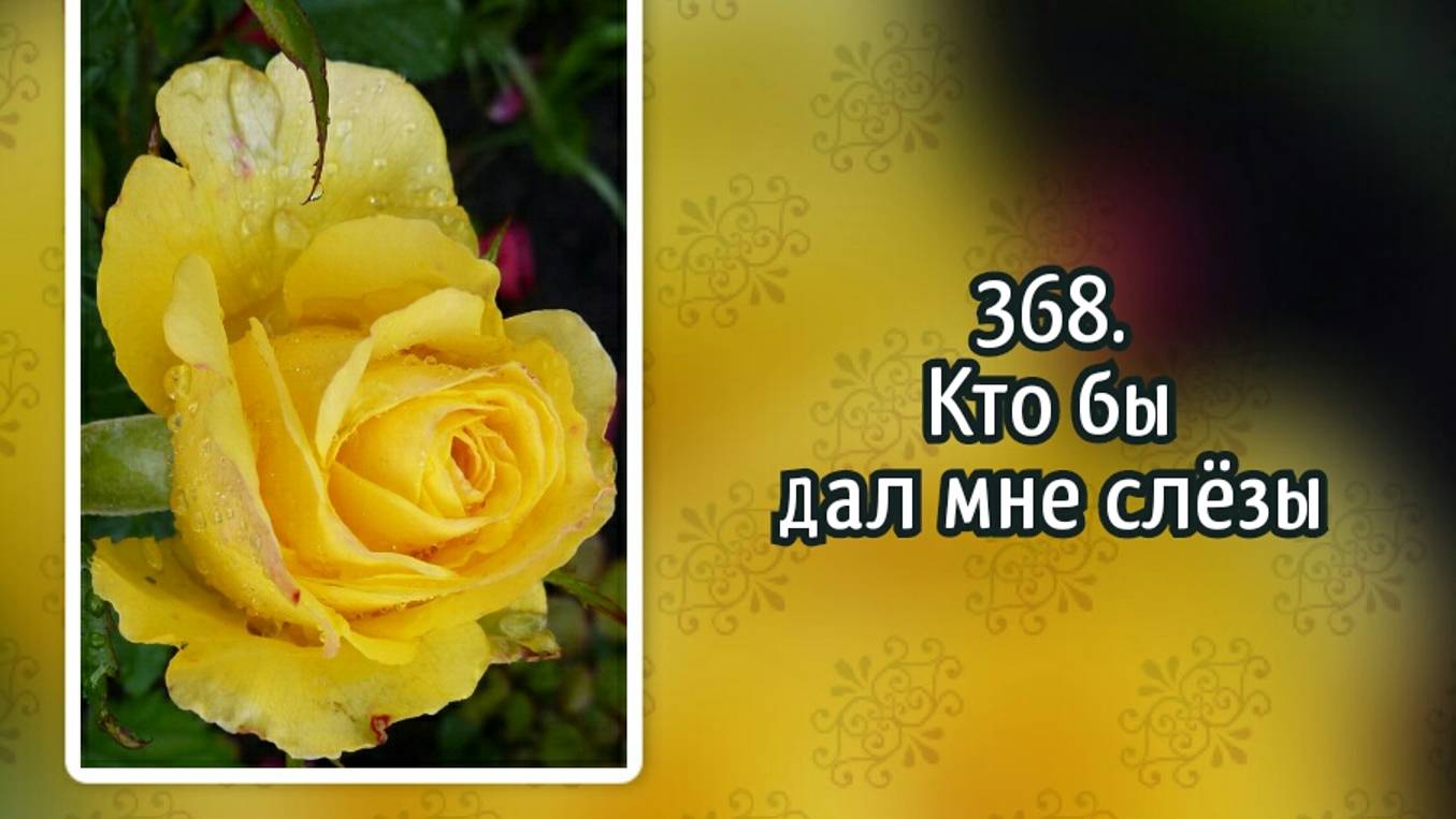 Гимны надежды 368 Кто бы дал мне слёзы (-)