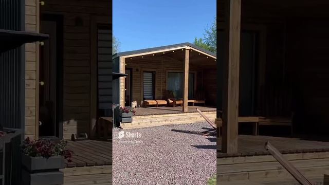 Модульный дом 54м2 в стиле Барн Хаус_Barn House от Альфа Строй. Всего за 2,4 мл рублей. #альфастрой