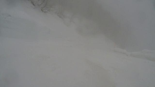 2024-03-08. Сочи. Красная поляна. Панорама (красная) - Реликтовый лес (синяя). Немного фрирайда.