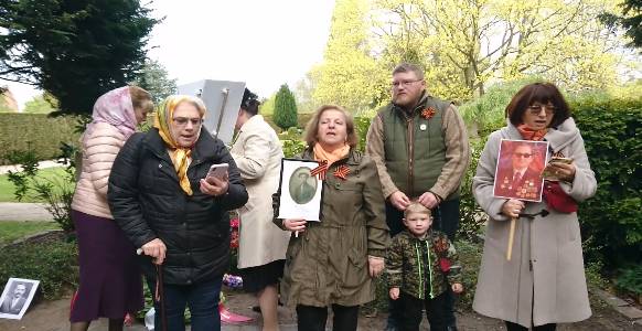 Могила Советских солдат в Орхусе, Дания. 9 мая 2020