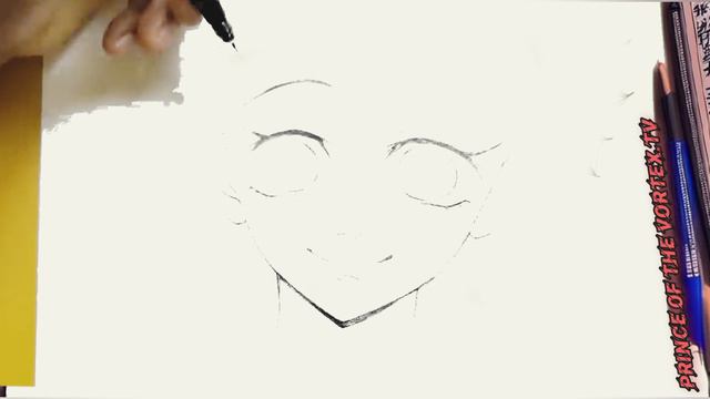 Рисуем Недзуко Комадо клинок рассекающий демонов Эскиз