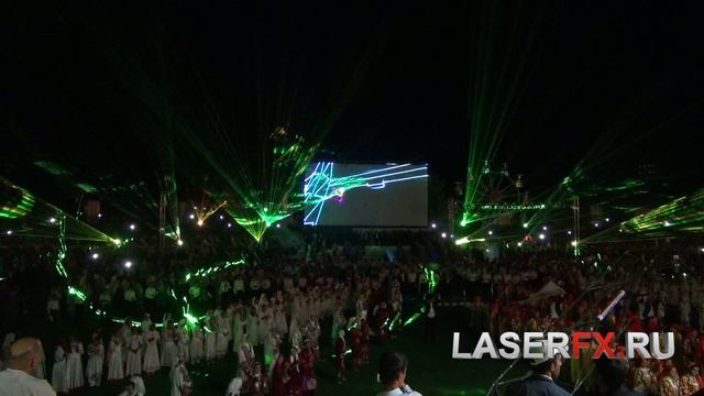 Лазерное шоу на 25-ти летие независимости Таджикистана