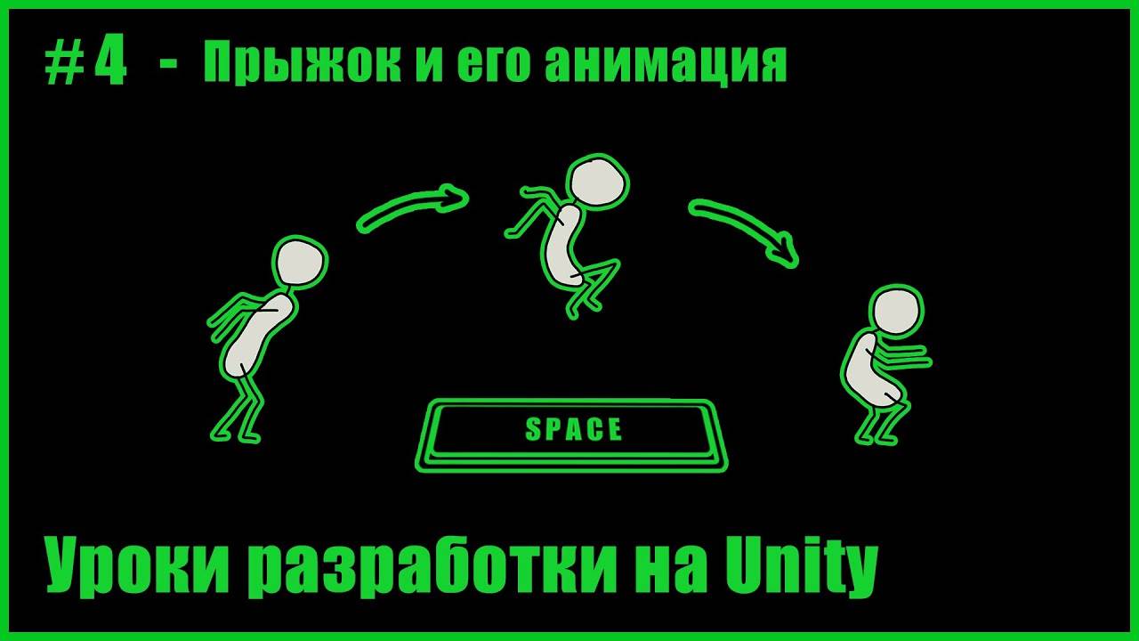 #4 - Простой прыжок в Unity 2D + фикс мультипрыжка и прилипан