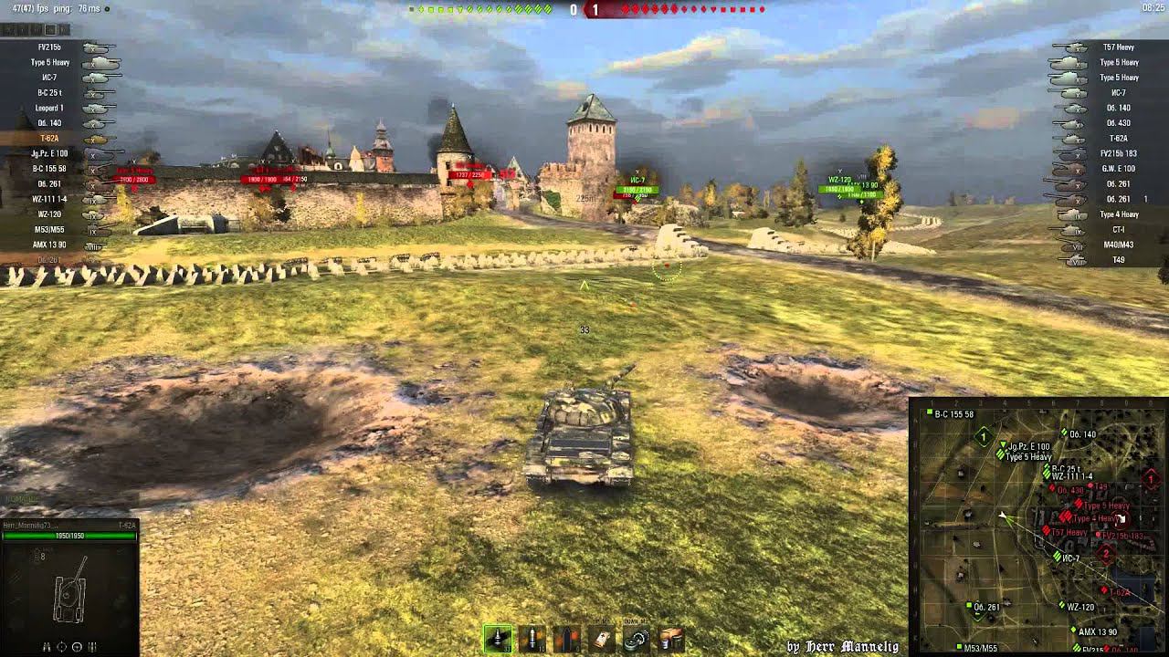 World of Tanks ✯☭✯ Т-62А ✯☭✯ Линия Зигфрида ﴾0.9.10 Common Test﴿