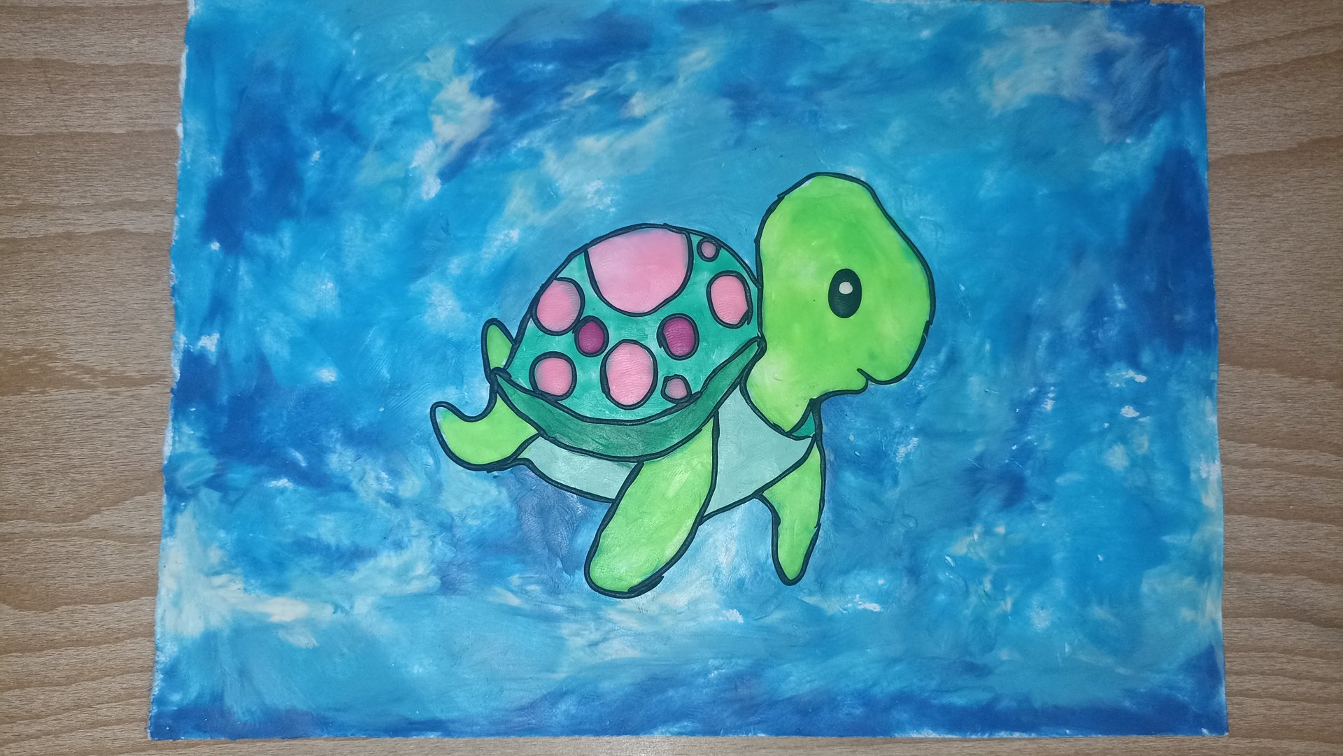 Черепаха / Картина пластилином