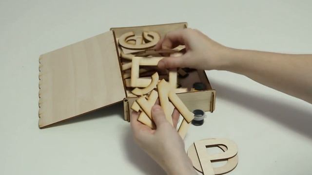 Набор для творчества "Буквы-раскраски на магнитах", ТМ "Лесовик"