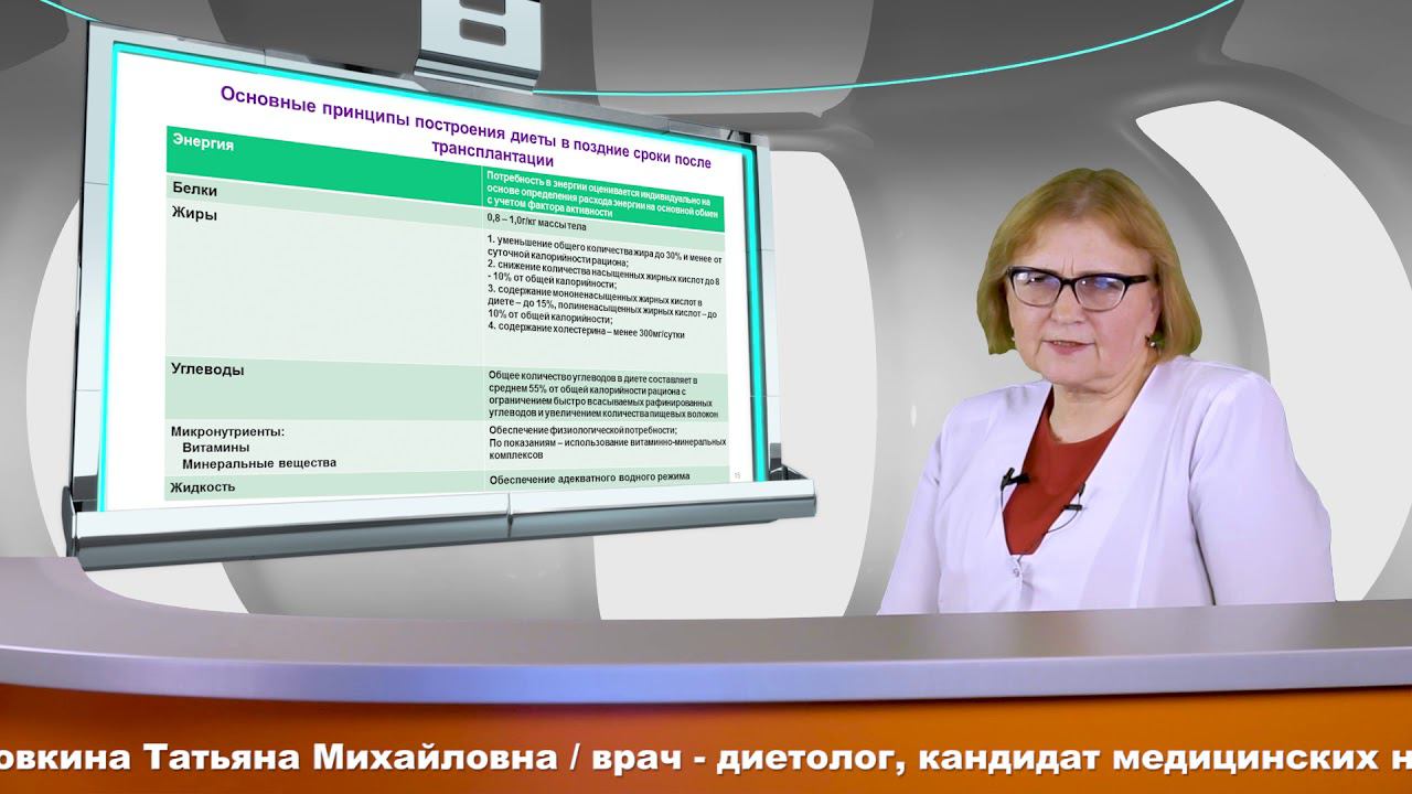 Рекомендации по питанию после трансплантации
