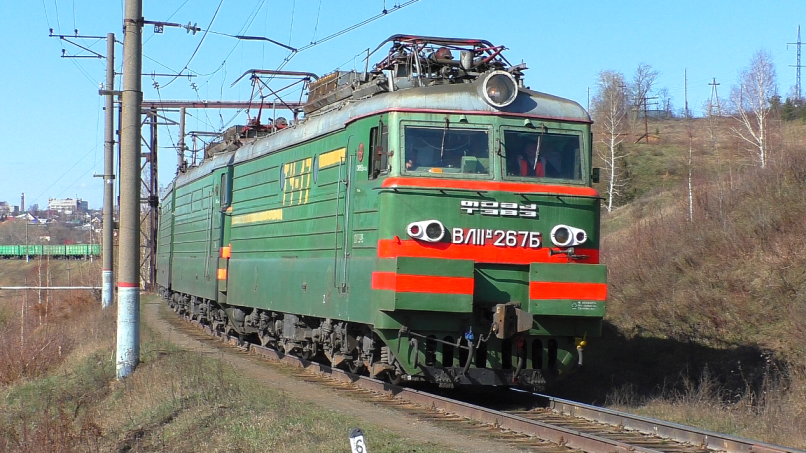 ВЛ11М-267 Б/269 с грузовым поездом