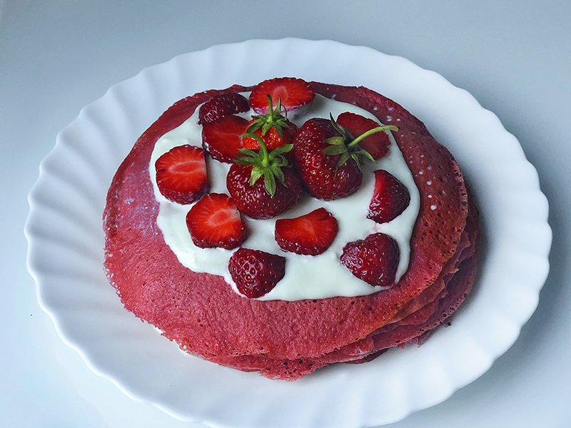 Блинный торт Красный бархат.Обалденный ТОРТ. Так просто,так вкусно!