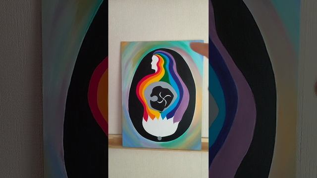 обзор моей картины "Эволюция"