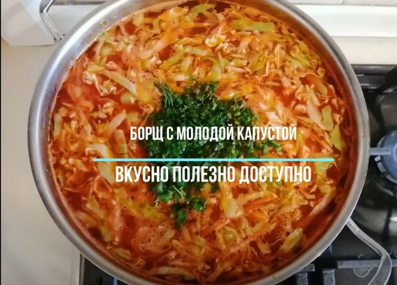 Борщ из молодой капусты. Как приготовить очень вкусный борщ