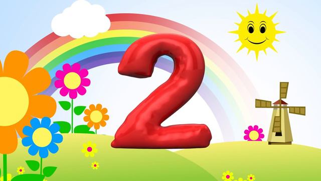 Random Numbers counting 1 to 10 for children. Counting one to ten (english)