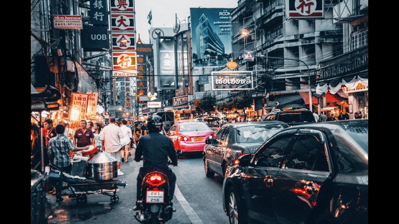 Walk Bangkok, Thailand, Relax, chillout music, HD / Прогулка по БАНГКОКУ, Релаксмузыка, видео, футаж