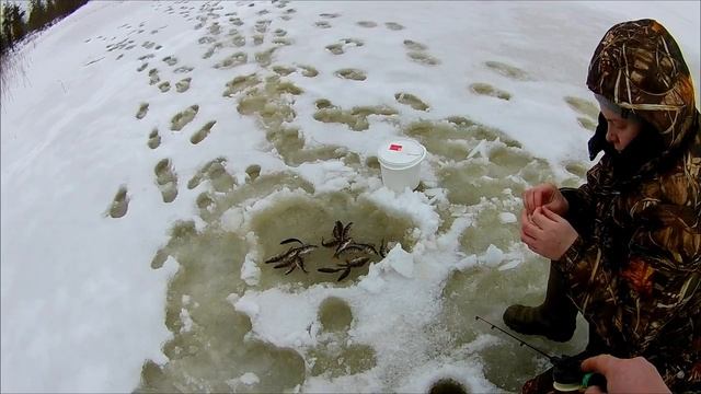 Открытие зимней рыбалки 2021. Рыбалка на озере.Ловля окуня.