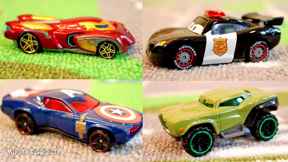 Тачки Молния Маквин Хот Вилс Мстители Землетрясение Мультики про Машинки Маквин Полицейская Машина