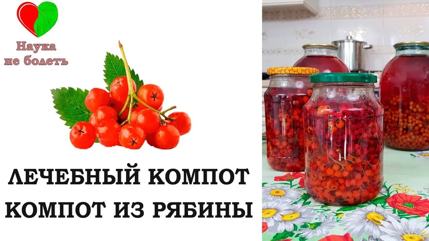 ПОЛЕЗНЫЙ КОМПОТ  -||- КОМПОТ ИЗ РЯБИНЫ -||- ВИТАМИН C В ДОМАШНИХ УСЛОВИЯХ