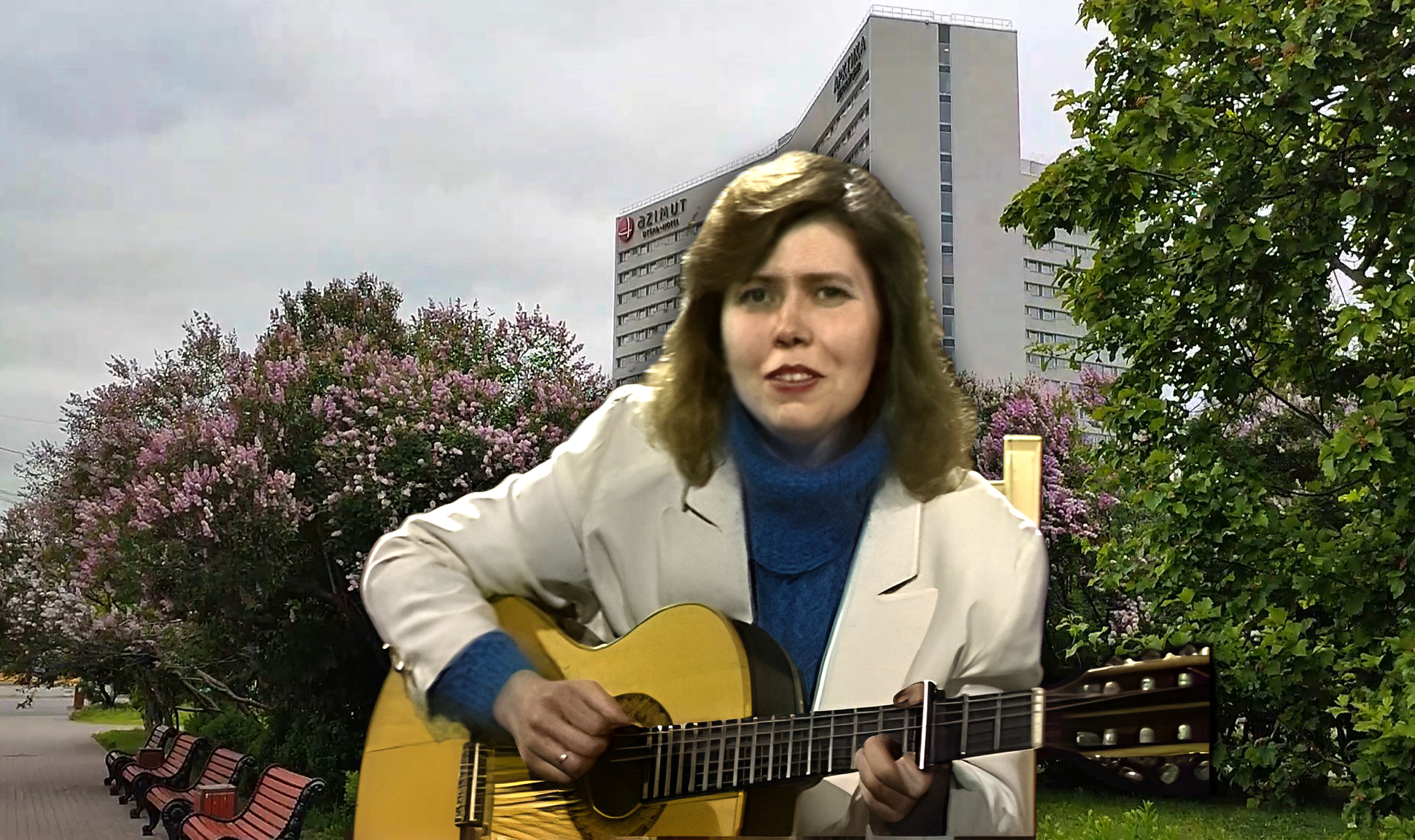 А в Мурманске цветёт сирень - стихи и музыка Елены Лемеховой, исполняет автор.