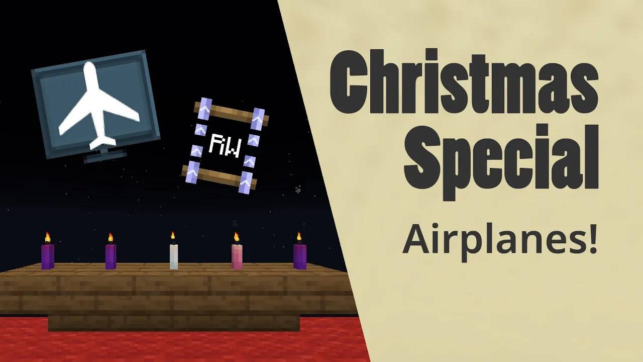 s01e12 - АВТОМАТИЗИРОВАННЫЕ САМОЛЕТЫ в Minecraft? Рождественский выпуск — краткое руководство