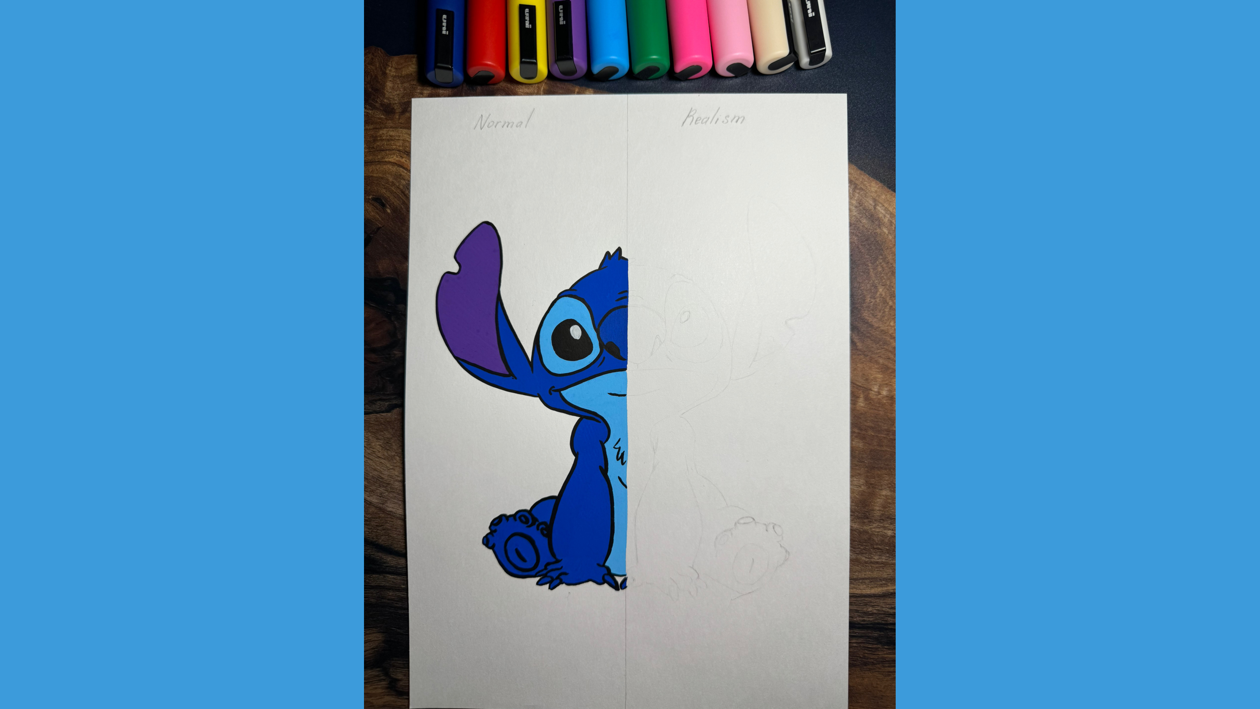 ✨Рисунок в стиле ДИСНЕЙ и РЕАЛИЗМА | Лило и Стич