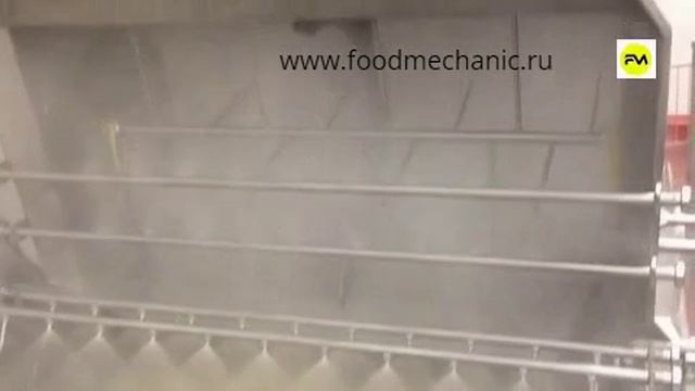 Автоматическая линия варки и охлаждения Gernal KK-2KL-2000L  трёхкотловка ФМ