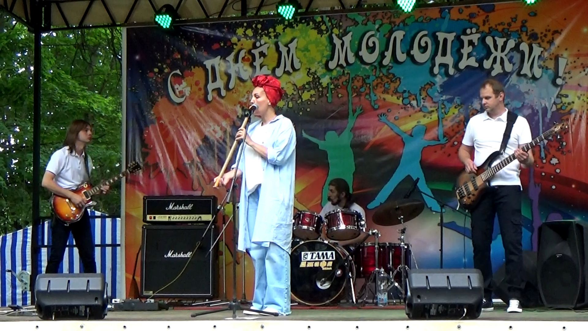 День молодёжи в посёлке Никологоры. Выступление группы ДЖАФЛ