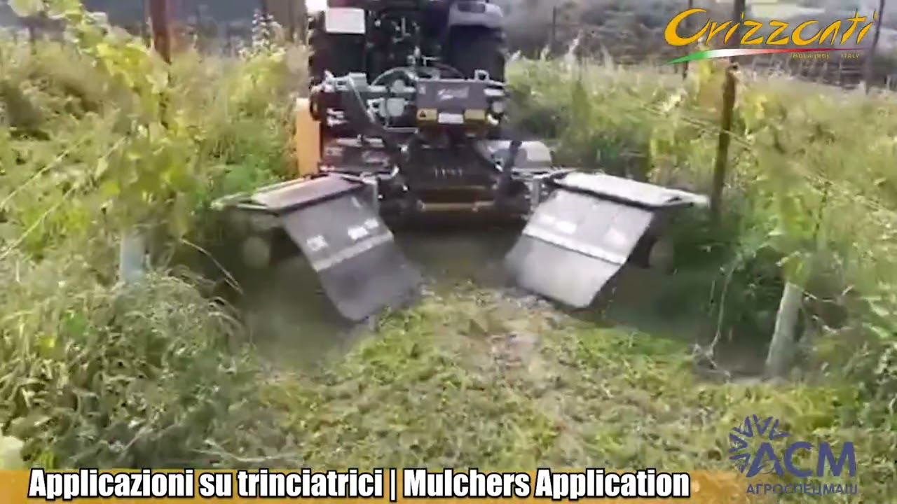ORIZZONTI мульчер измельчитель с межкустовой обработкой для сада, винограда