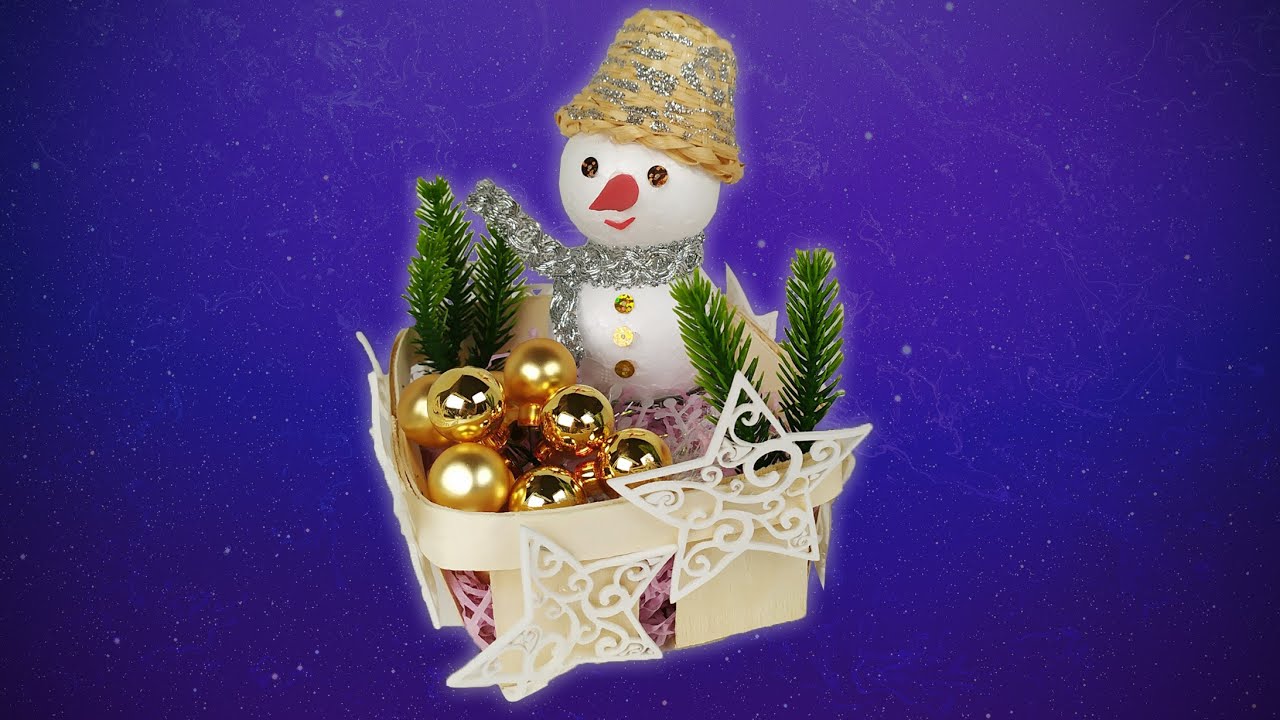 Рукоделие. Работы из бисера.Сувенир . 2 часть. Снеговик своими руками . Мастер класс. Пошаговый МК.