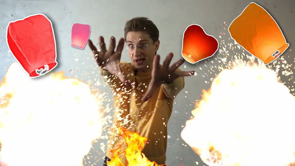 Небесные фонарики или Гиена Огненная. Самые нелепые запуски!!!