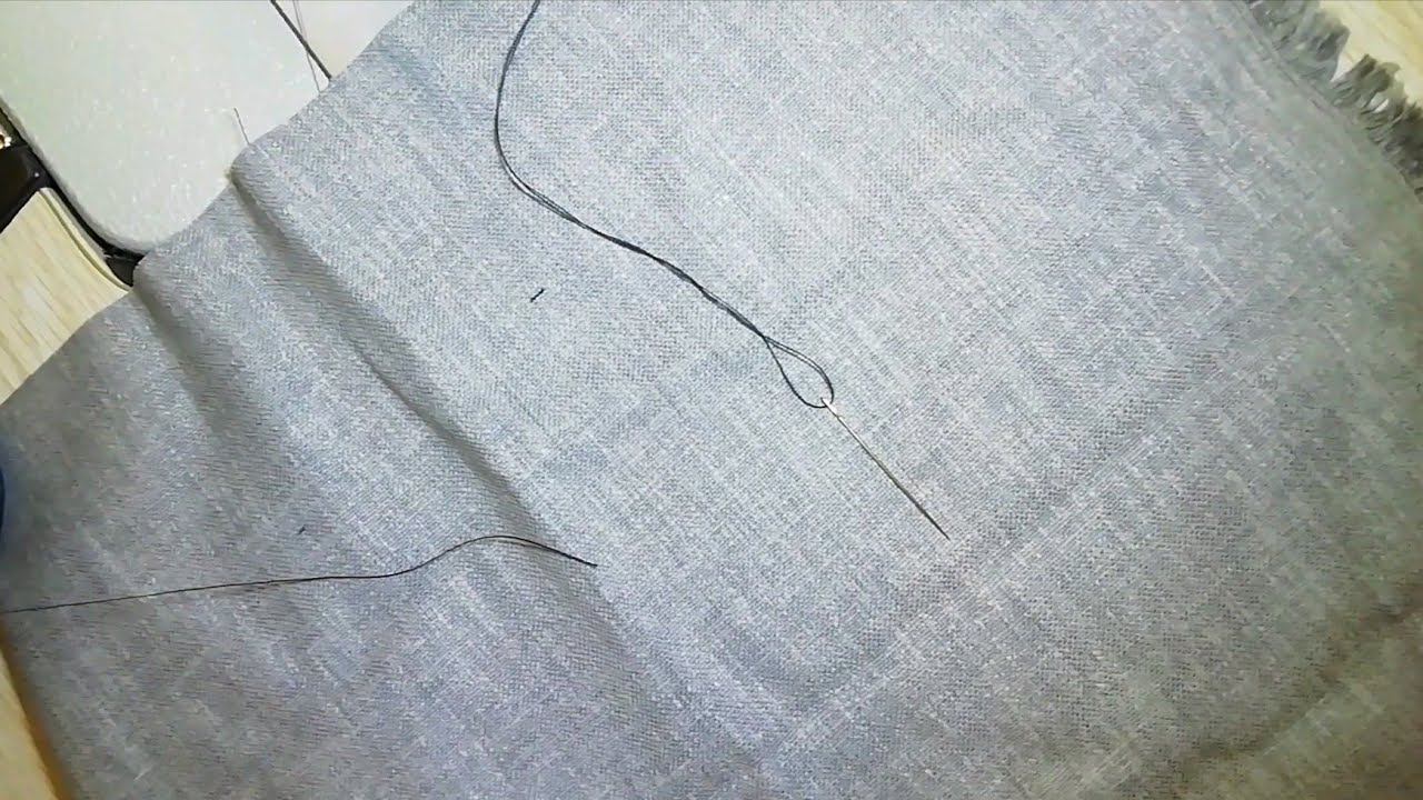 Иголка с ниткой в помощь. Как избавиться от затяжки, коротких ниток, которые нельзя обрезать.