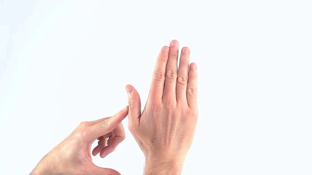 36. Изометрическое разгибание большого пальца.