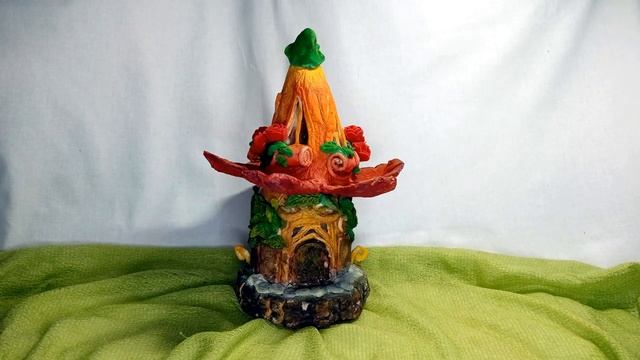 Домик из соленого теста "Круглый домик"