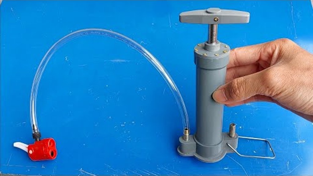 Как сделать мини велосипедный насос из ПВХ