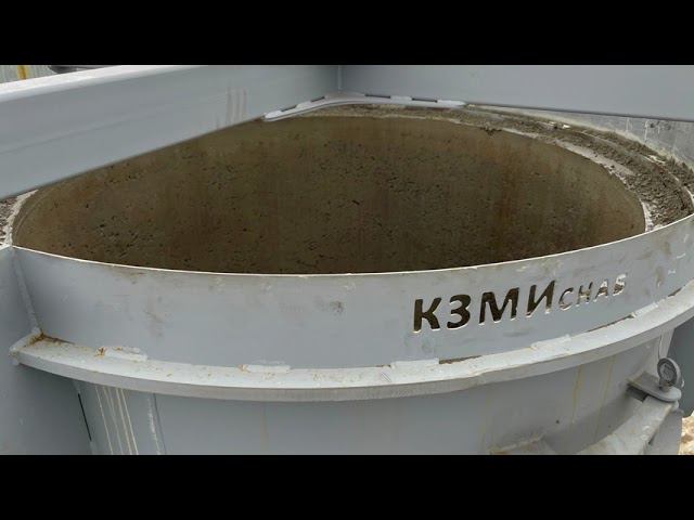 Вибростол для колодезных колец. Тестовые испытания.